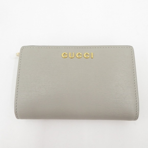 Gucci | Bags | Gucci Script Card Wallet Bifold Gray | Poshmark